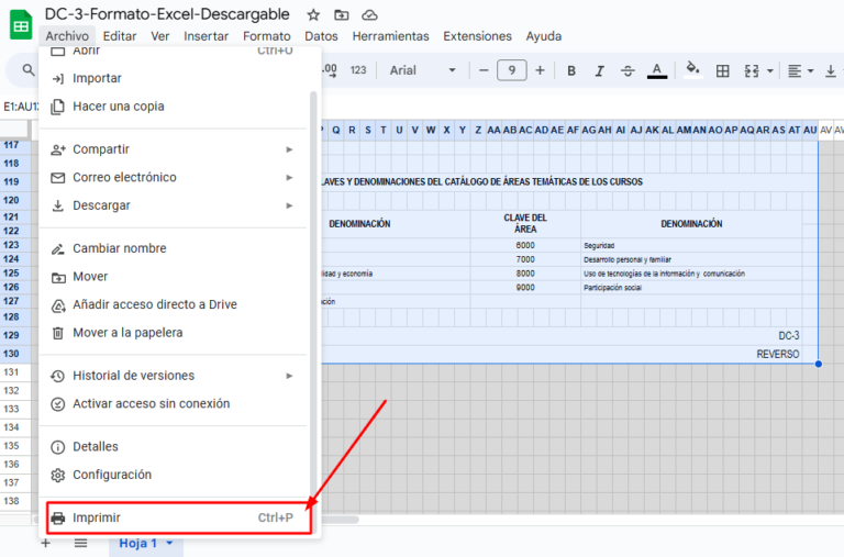 Descargar el Formato DC3 en Excel: Plantilla editable