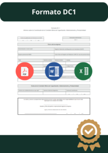 Formato DC1: Plantilla disponible en Word, Excel, PDF.