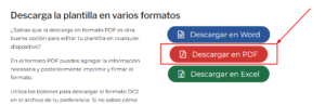 Descargar el Formato DC2 en PDF: Plantilla editable