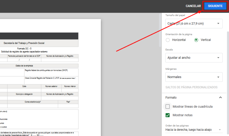 Descargar el Formato DC5 en Excel: Plantilla editable