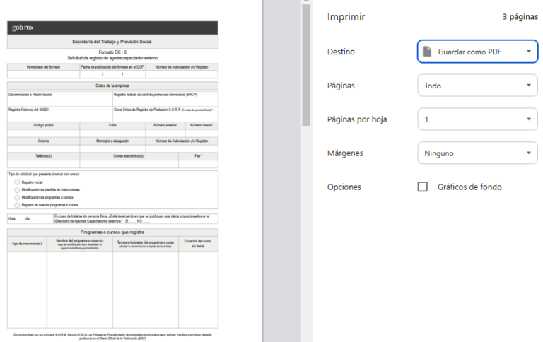 Descargar el Formato DC5 en Excel: Plantilla editable